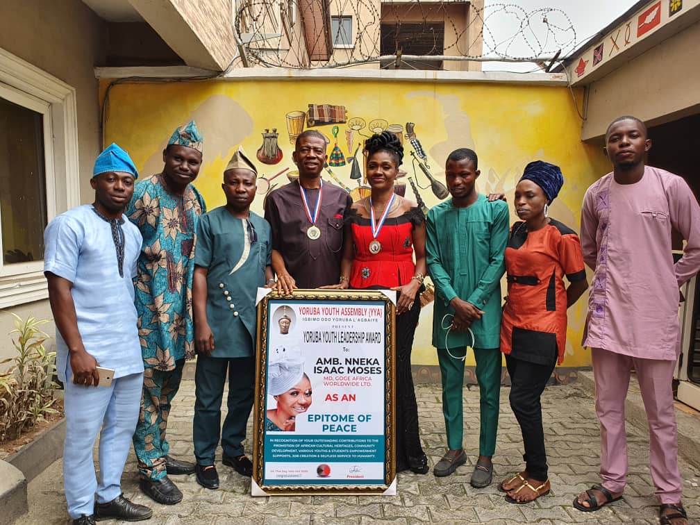 Goge Africa's Amb. Isaac and Nneka Moses, Inducted into Yoruba Youth ...